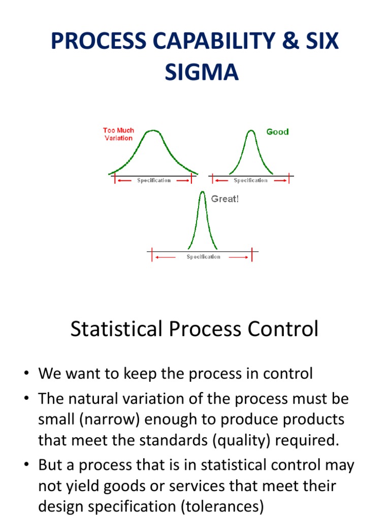 Process Capability and Six Sigma Analysis | PDF | Standard Deviation ...