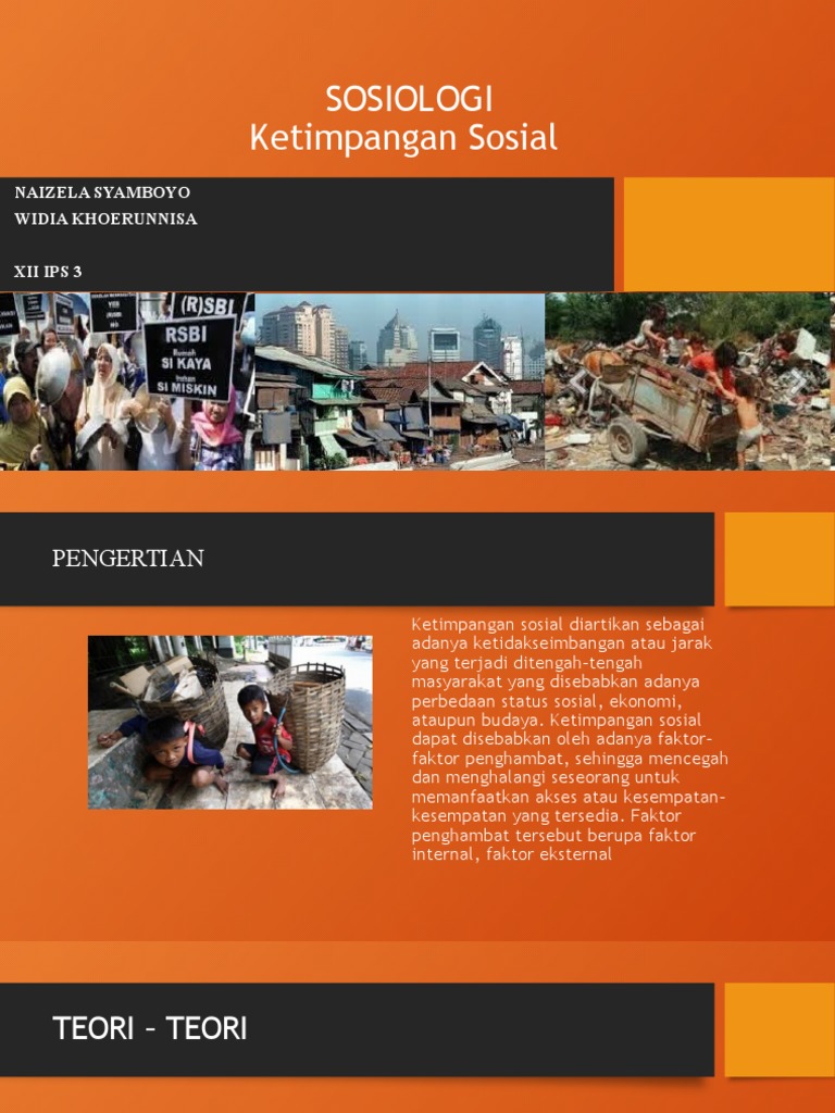 Sosiologi Ketimpangan Sosial | PDF