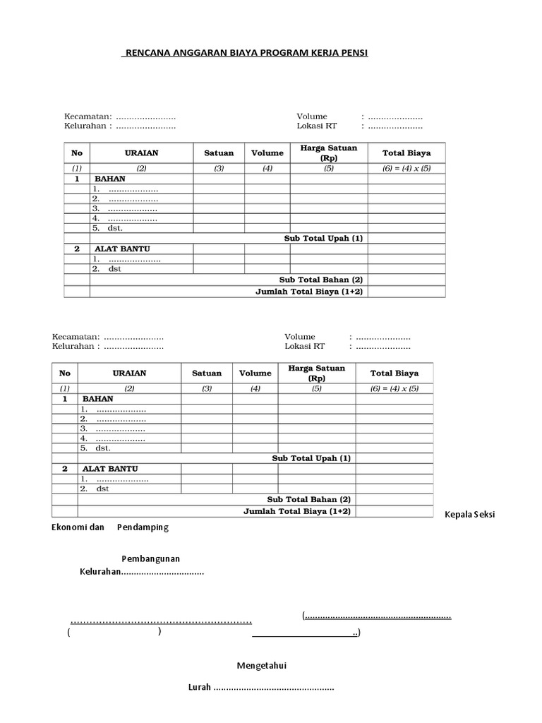 Mentahan RAB | PDF | Komputer