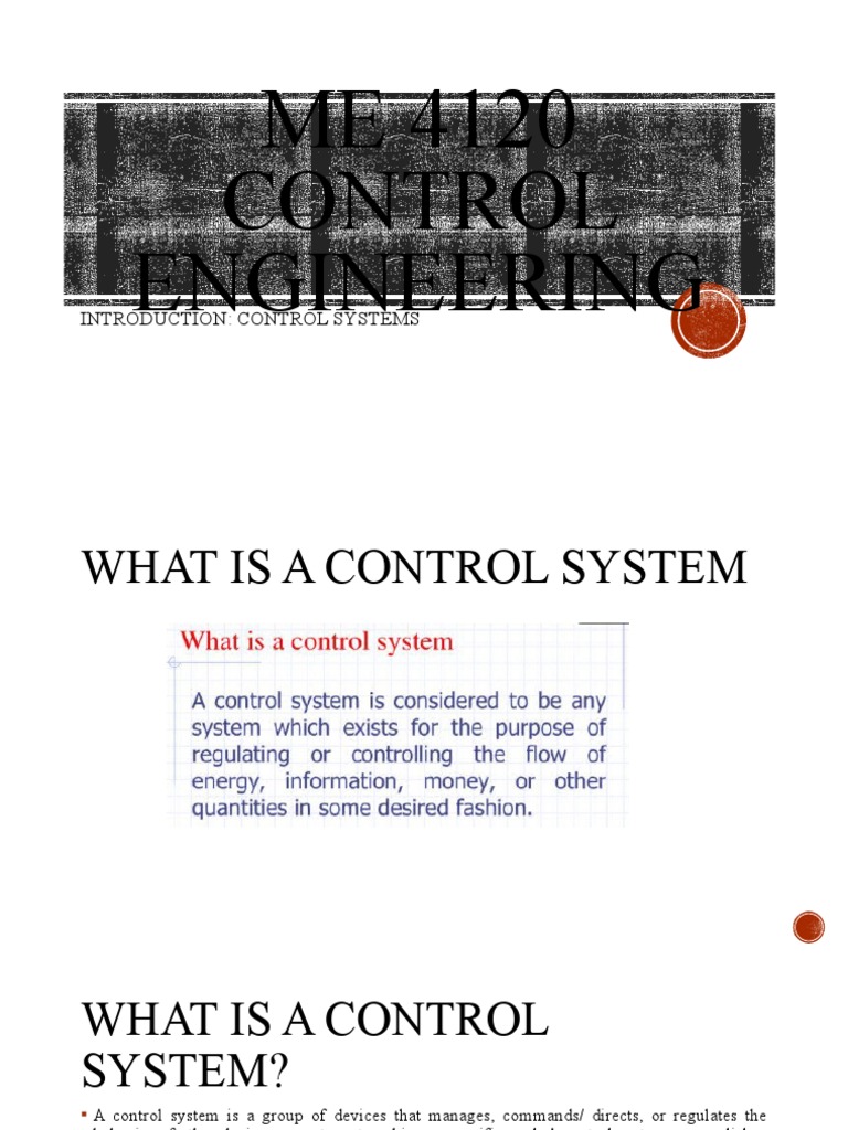 What Is A Control System | PDF