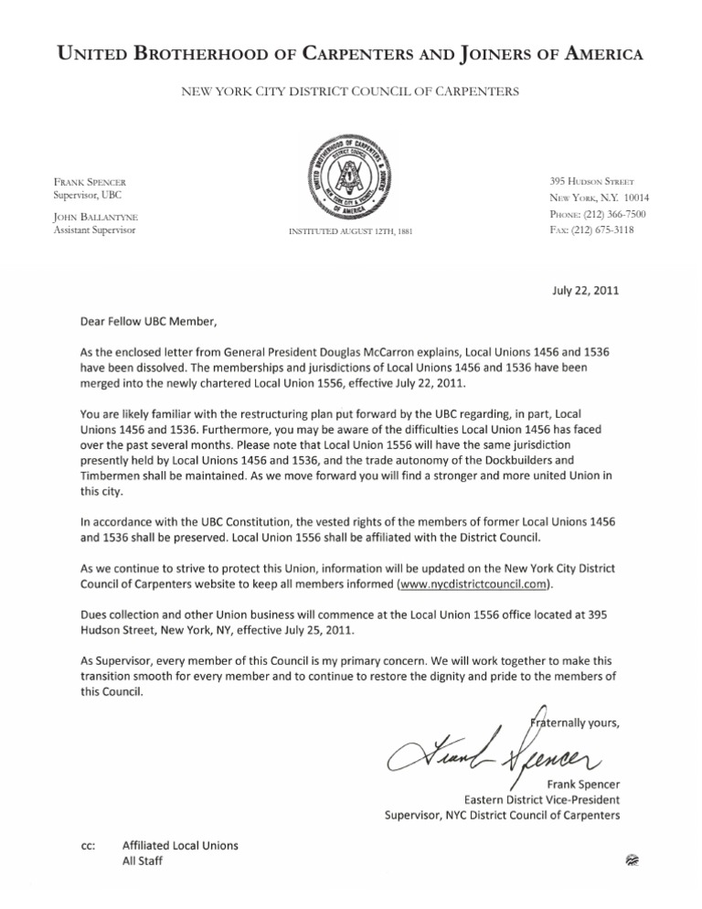 July 22 Spencer Letter | PDF | Politics