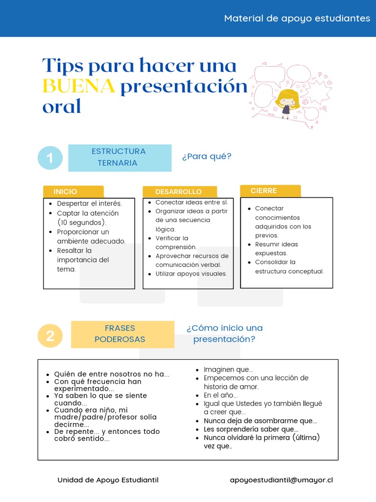 ¿Cómo Hacer Una Presentación Oral en Contextos Universitarios? | PDF ...