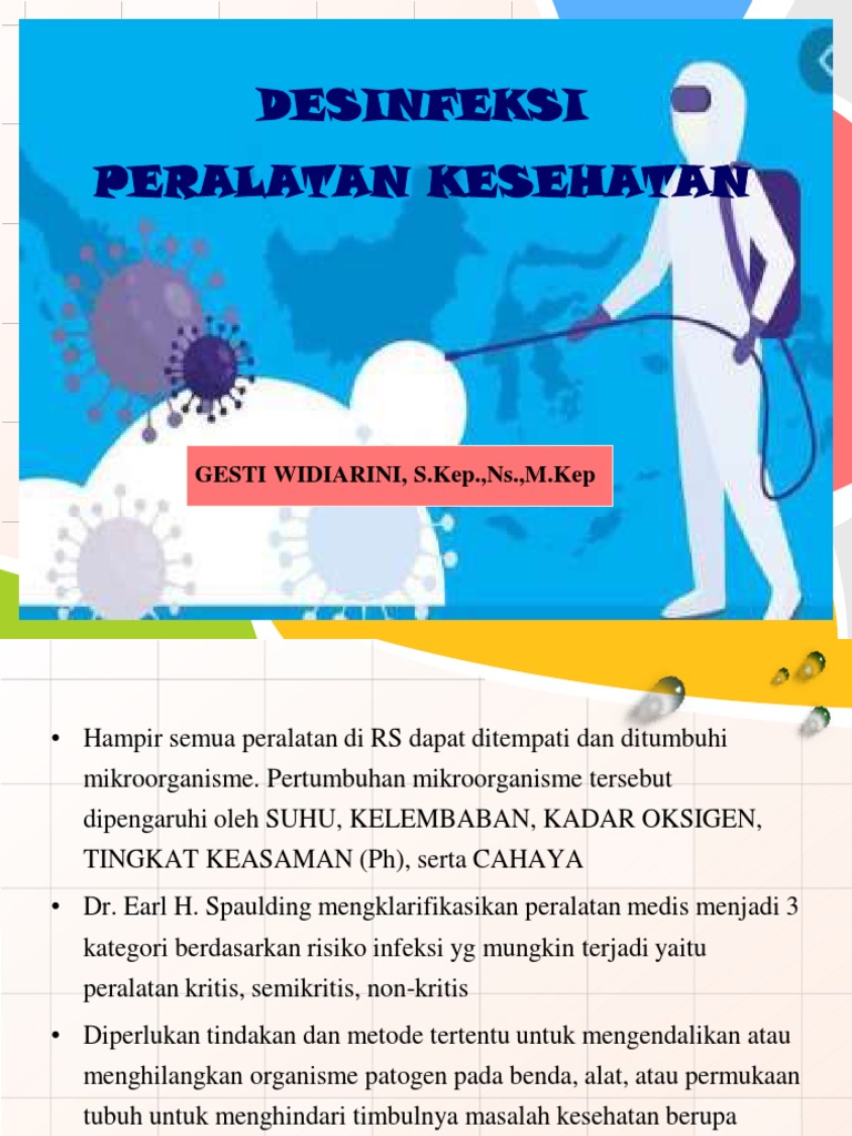 DESINFEKSI | PDF | Kesehatan Holistik | Sains & Matematika