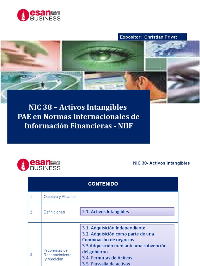 Esan Nic 38 | PDF | Activo intangible | normas internacionales de INFORMACION FINANCIERA
