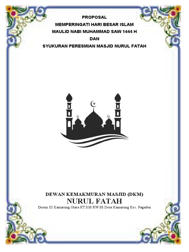 Proposal Maulid Nabi & Syukuran Masjid | PDF