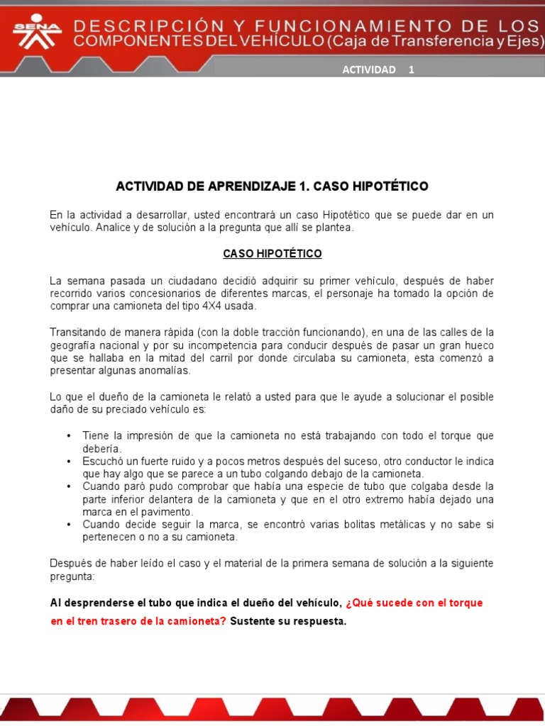 Evidencia Caso Hipotetico 1 AA1 | PDF