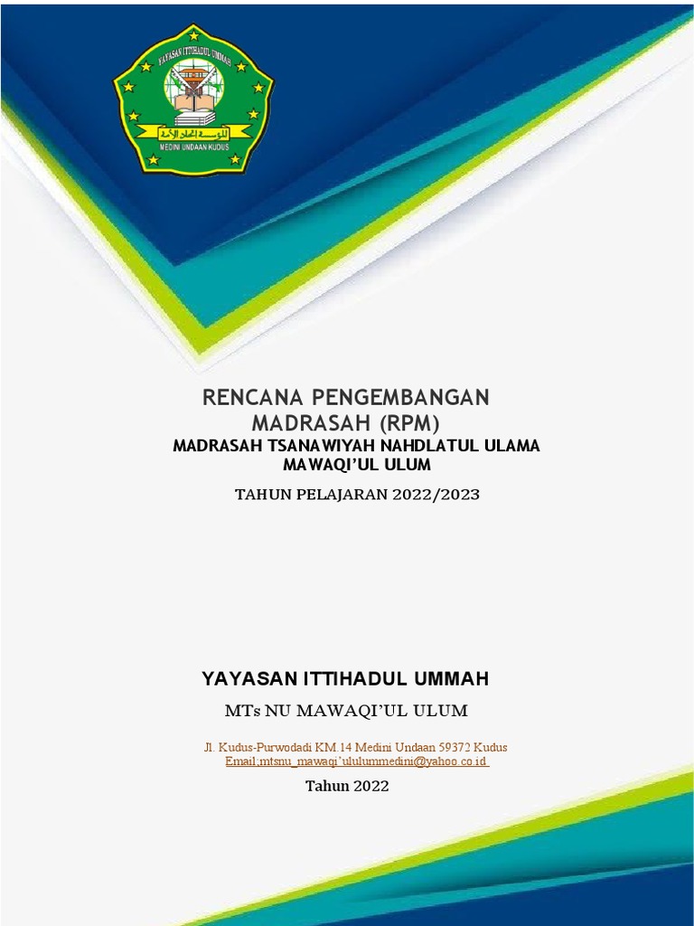 RPM MTs MU | PDF | Bisnis | Pengembangan Diri