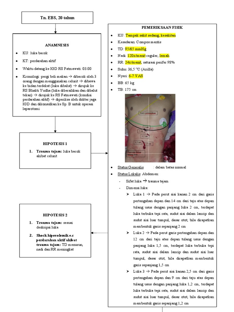 SKEMA KASUS TUTORIAL 1 BLOK 7.2 Baru | PDF