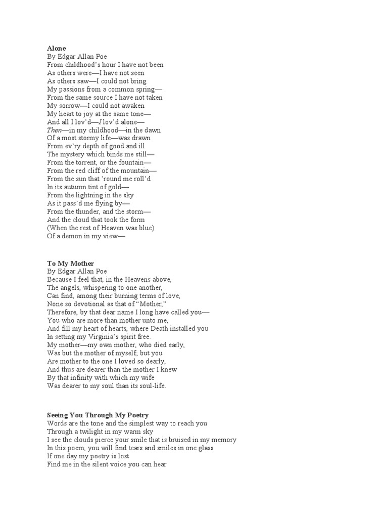 Puisi Bahasa Inggris Dikirim | PDF | Poetry