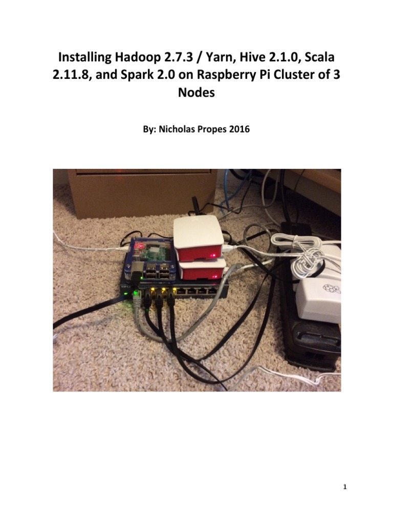 2016 09 05 Raspberry Pi Hadoop Setup v1 | PDF | Apache Hadoop | Information Technology