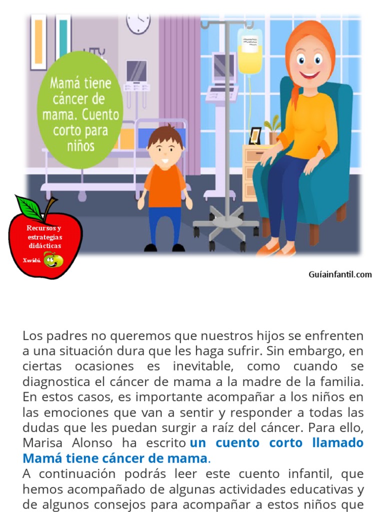 Cuento Corto para Niños Sobre El Cáncer de Mama | PDF | Cáncer | Cáncer ...