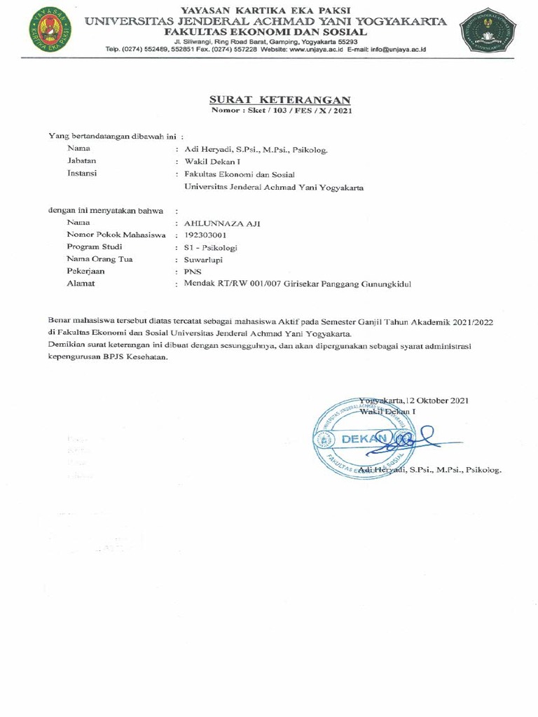 103 - SA Ahlunaza - BPJS | PDF