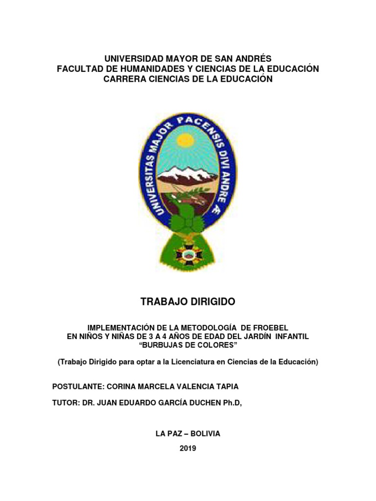 Metodo Froebel | PDF | Educación de la primera infancia | Aprendizaje