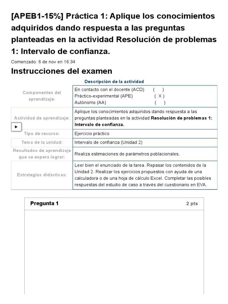Examen - (APEB1-15%) Práctica 1 - Aplique Los Conocimientos Adquiridos Dando Respuesta A Las ...