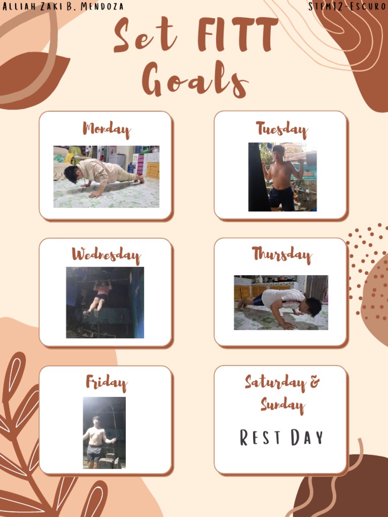 Set FITT Goals | PDF