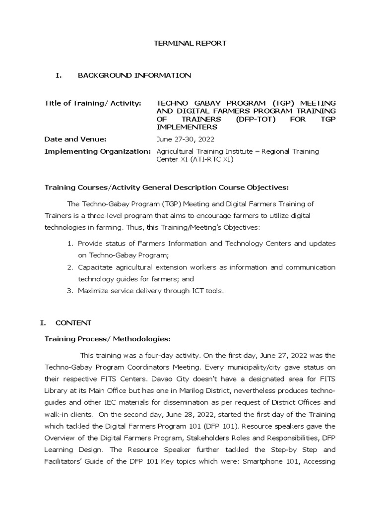 Terminal Report DFP | PDF | Social Media | Popular Culture & Media Studies