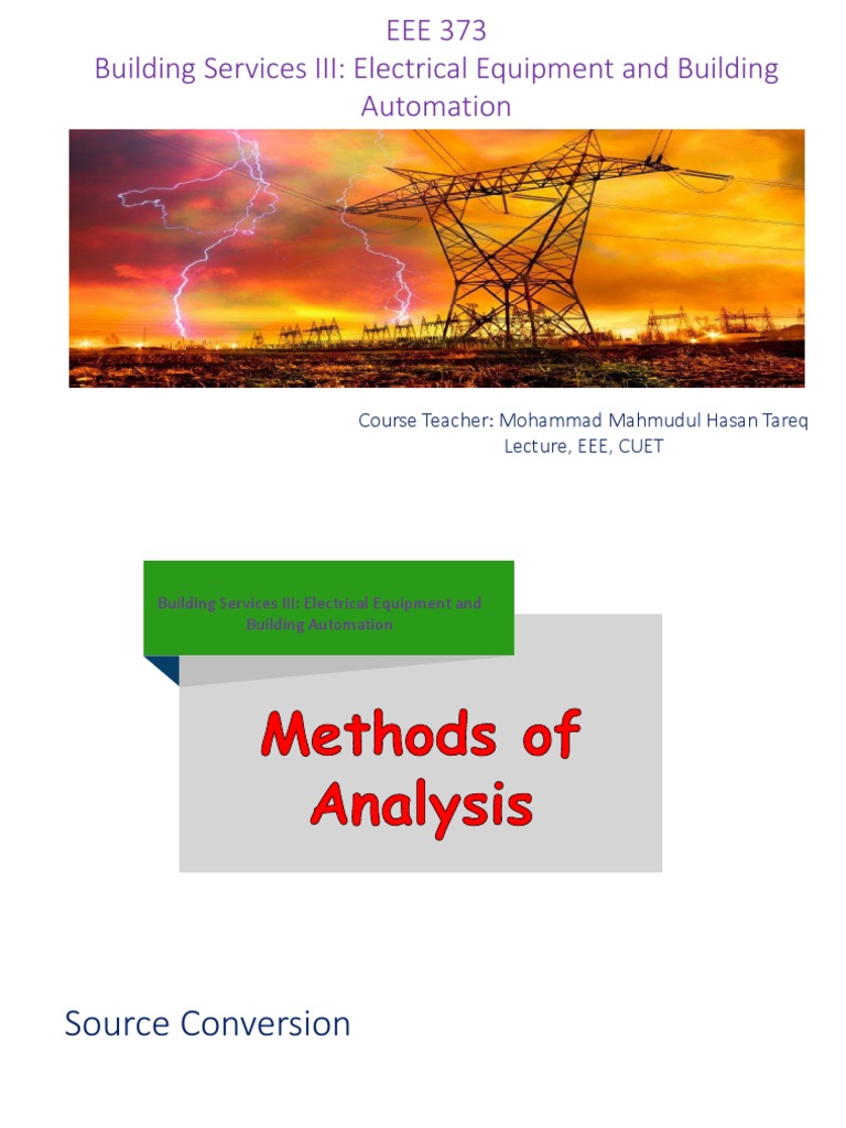 Methods of Analysis | PDF | Electronic Engineering | Computer Science