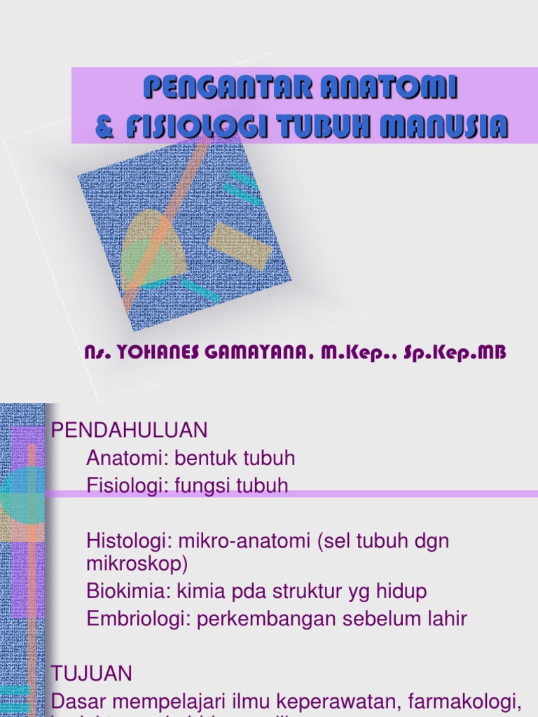 Pengantar Anatomi & Fisiologi | PDF | Kesehatan Holistik