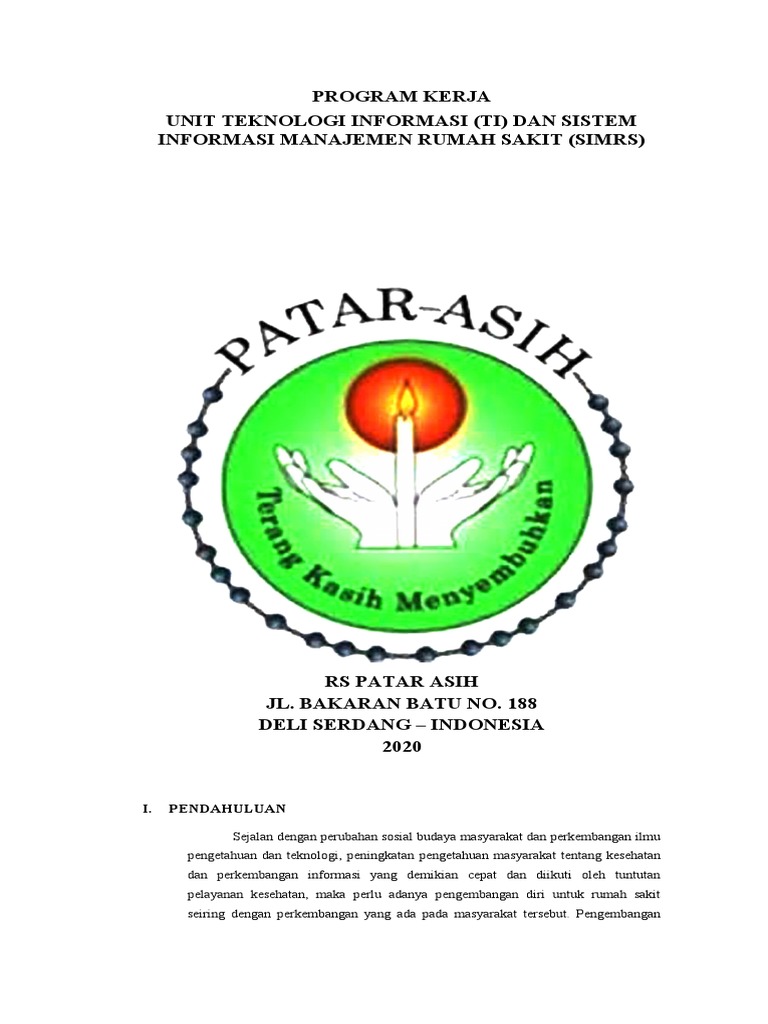 Program Kerja IT RS Patar Asih 2020 | PDF | Komputer