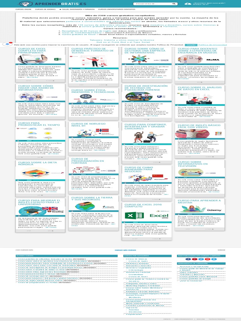 Aprender Gratis - Cursos, Guías, Tutoriales y Manuales | PDF ...