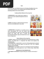 Food Preservation Chart | PDF
