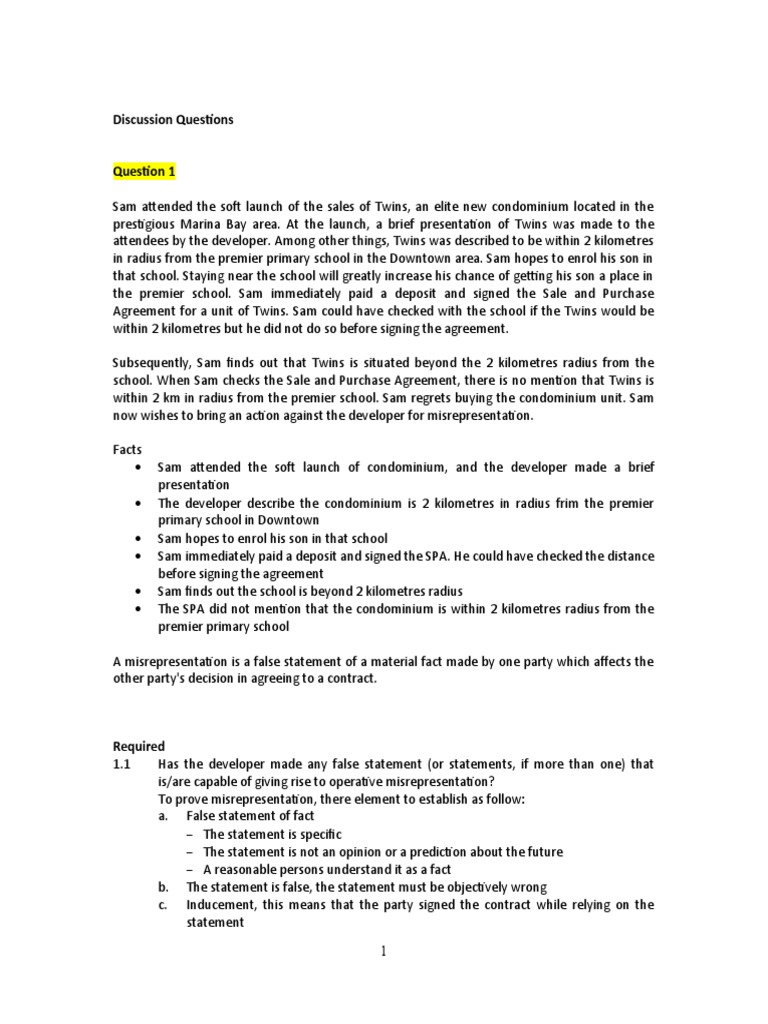 S6 Worksheet - Biz Law | PDF | Misrepresentation | Common Law