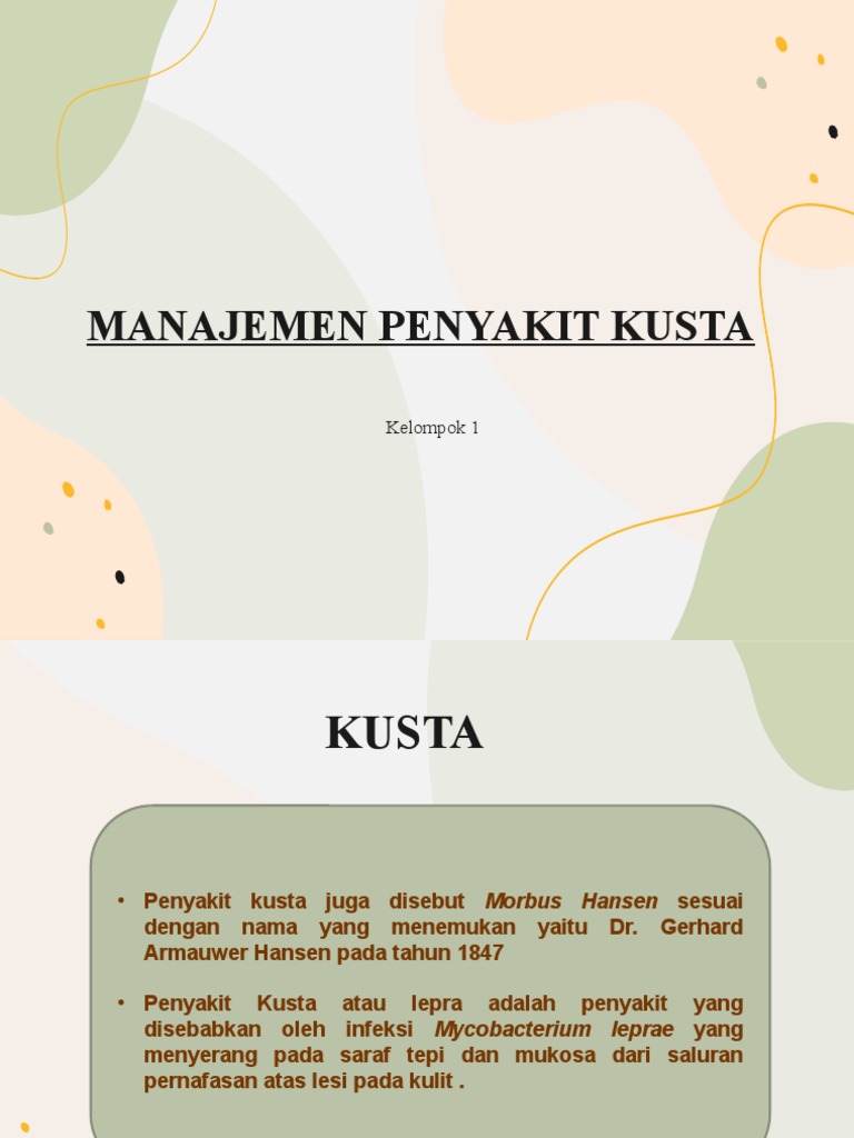 Manajemen Kusta Fix | PDF | Kesehatan Holistik | Sains & Matematika