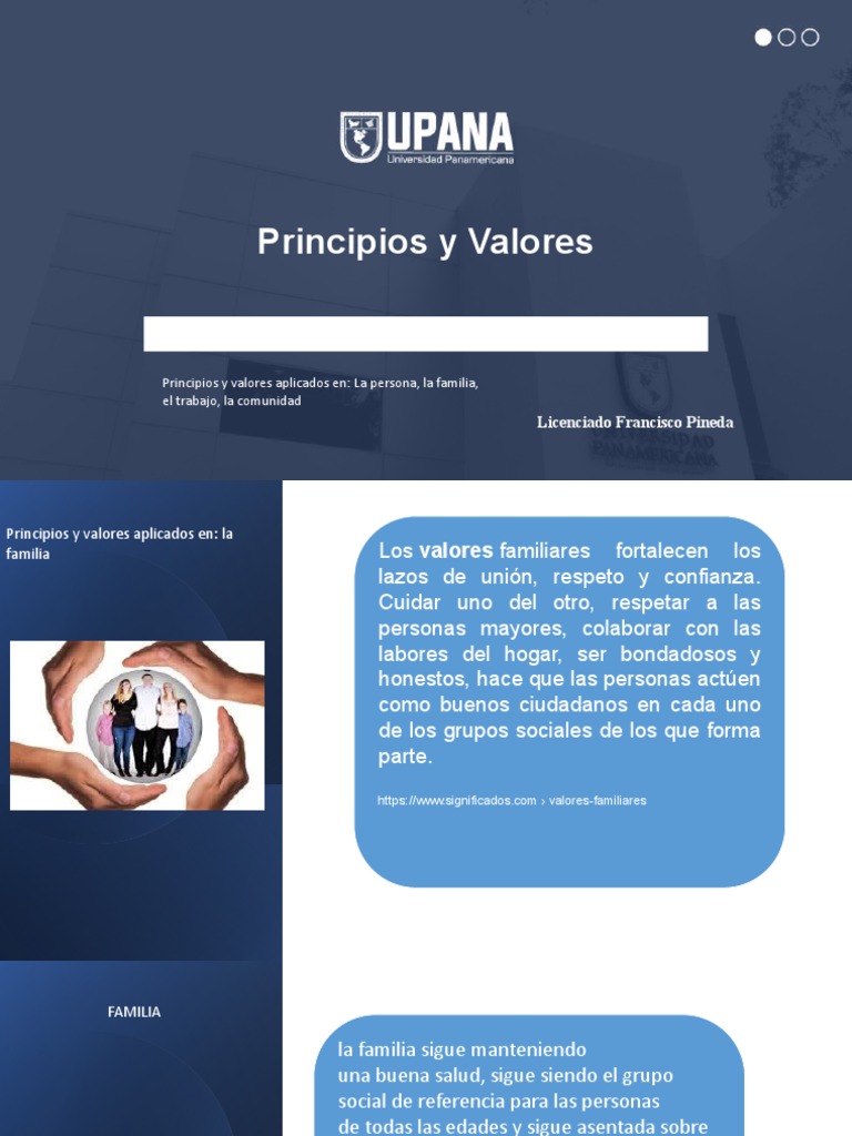Valores de La Familia y Comunidad | PDF | Familia | Instituciones sociales