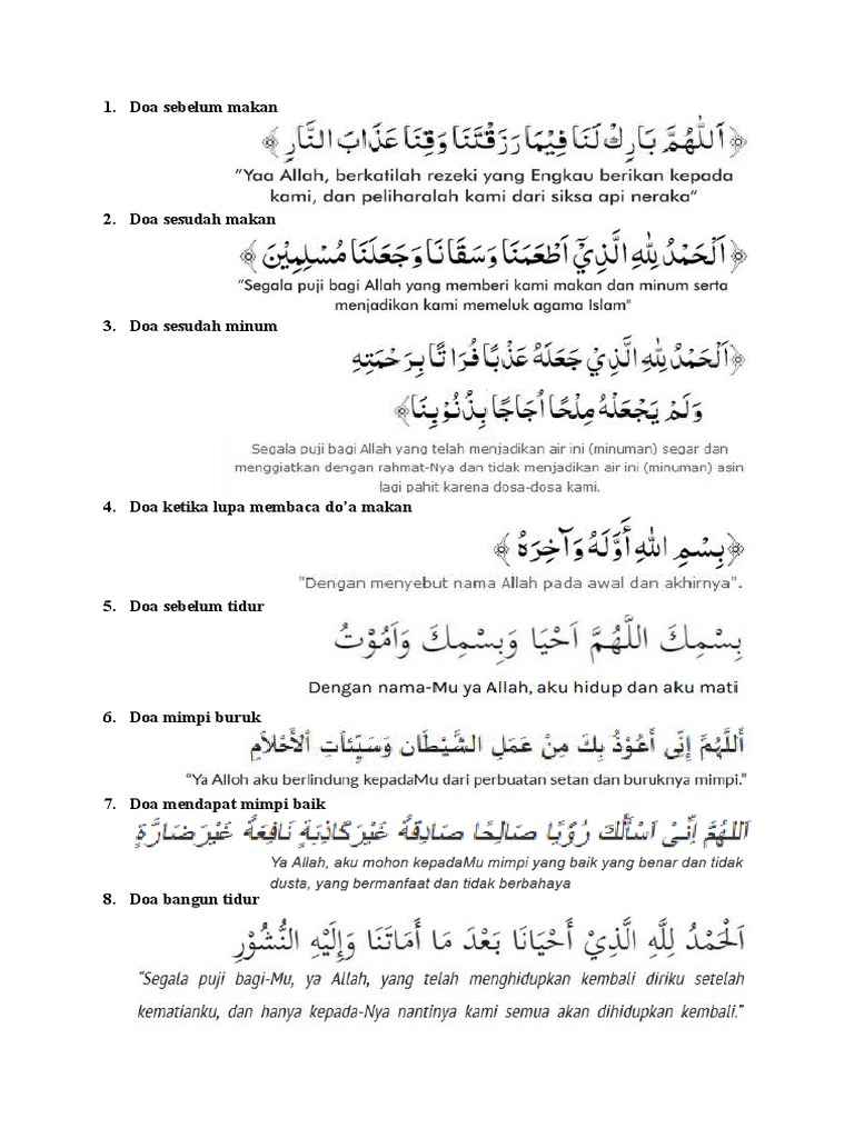Doa Sehari-Hari | PDF
