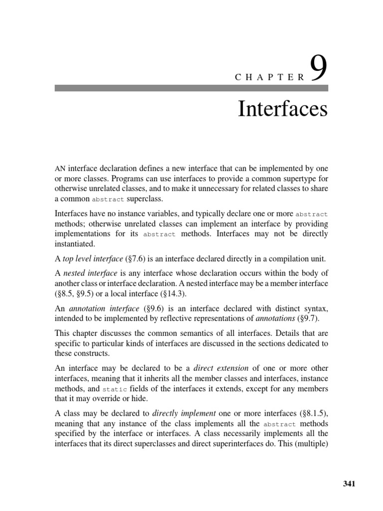 Spring Java Interfaces Pdf Class Computer Programming Inheritance Object Oriented 8567