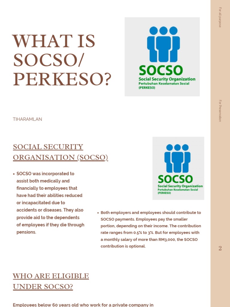 Details On Socso or Perkeso | PDF | Cost Of Living | Employment