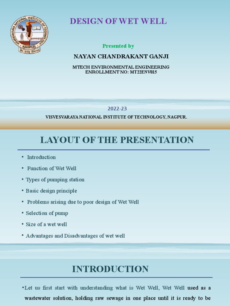 WET Well | PDF | Pumping Station | Sewage