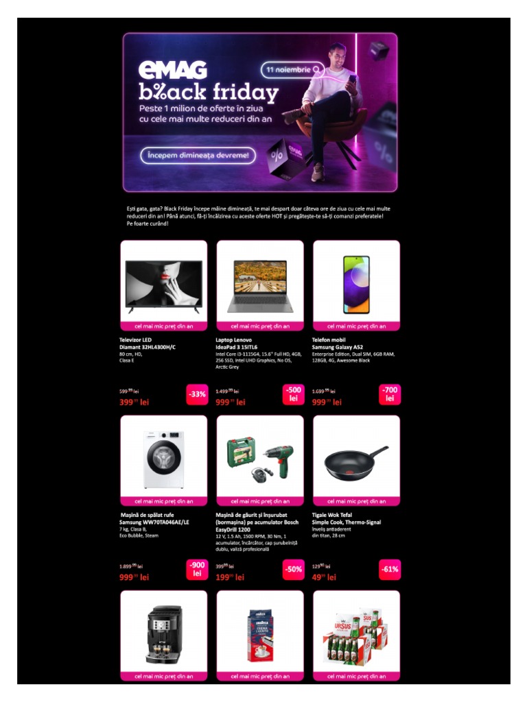 Catalog eMAG Black Friday 2022 | PDF
