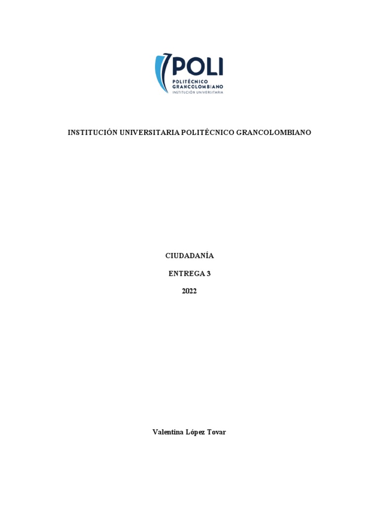 Entrega 1 Corregida y 2 Ciudadanía | PDF | Paz | Método de enseñanza