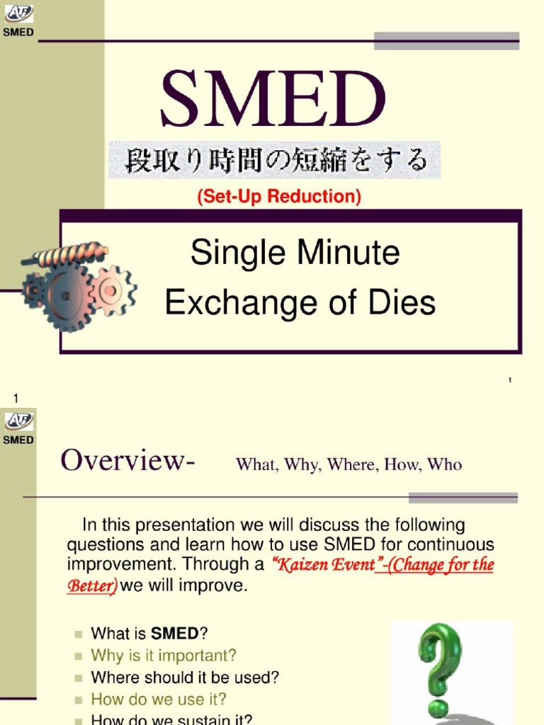 SMED | PDF