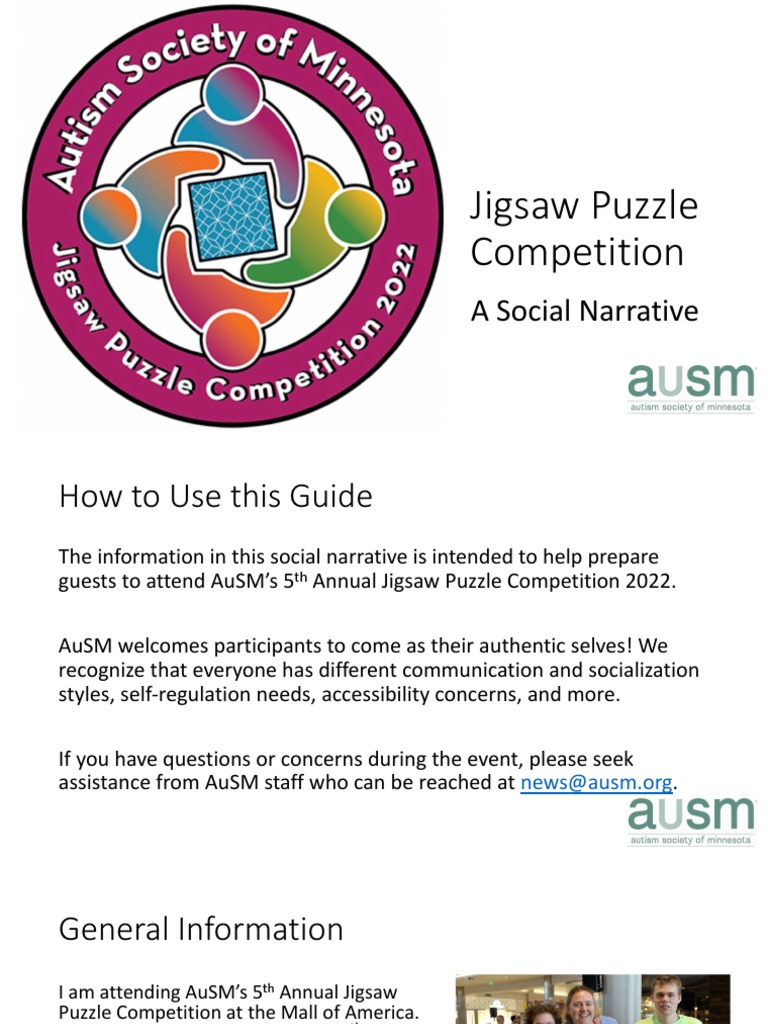 Jigsaw Puzzle Competition Social Narrative | PDF
