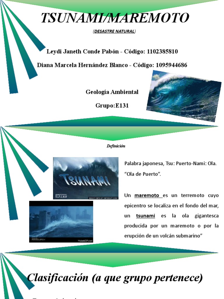 Exposición Sobre Tsunami-Maremoto. | PDF