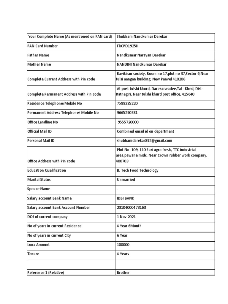 Tata Capital Application Form | PDF | Applications Of Cryptography ...