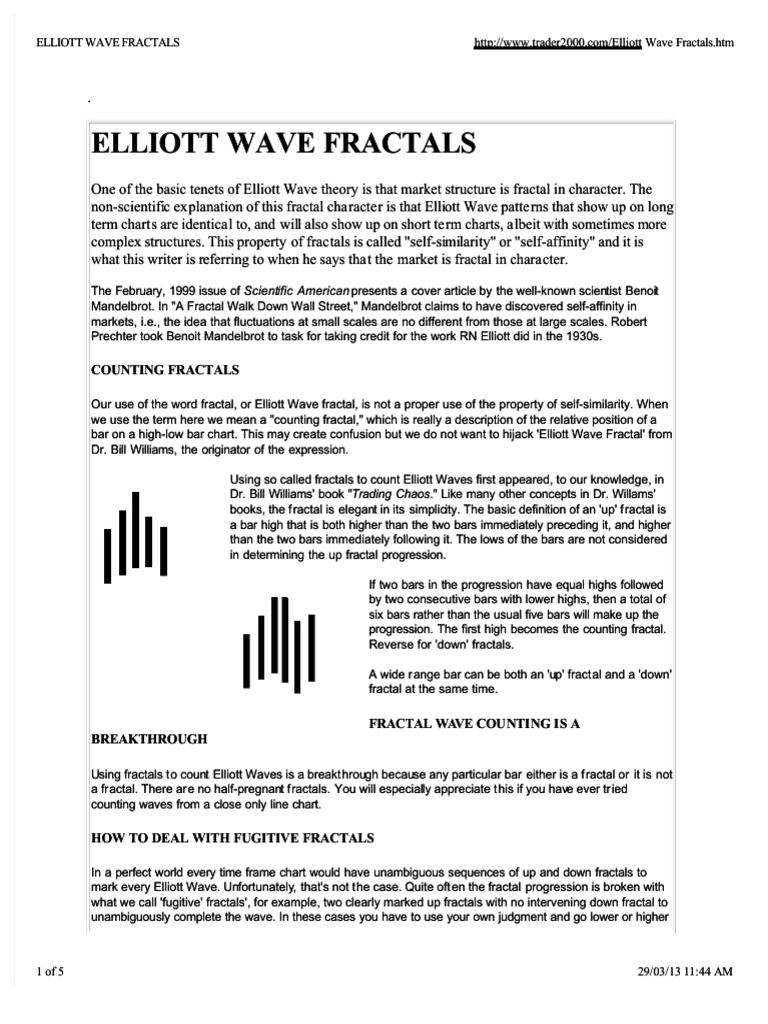 MZL - Elliott Wave Fractals | PDF | Fractal | Market Trend