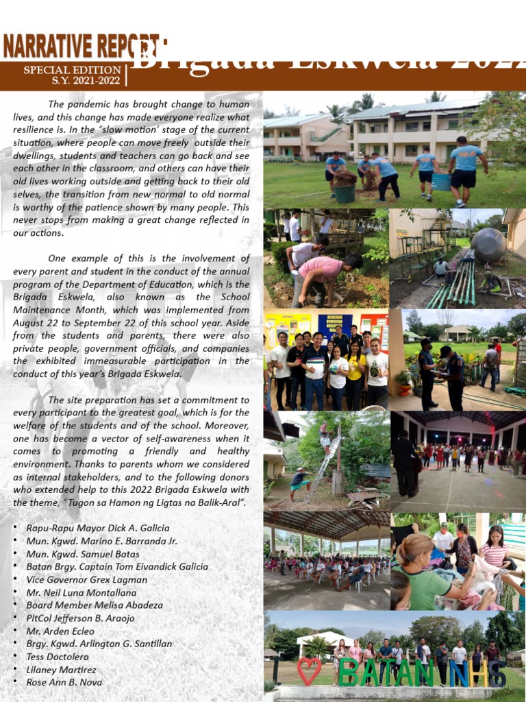 Narrative Report | PDF