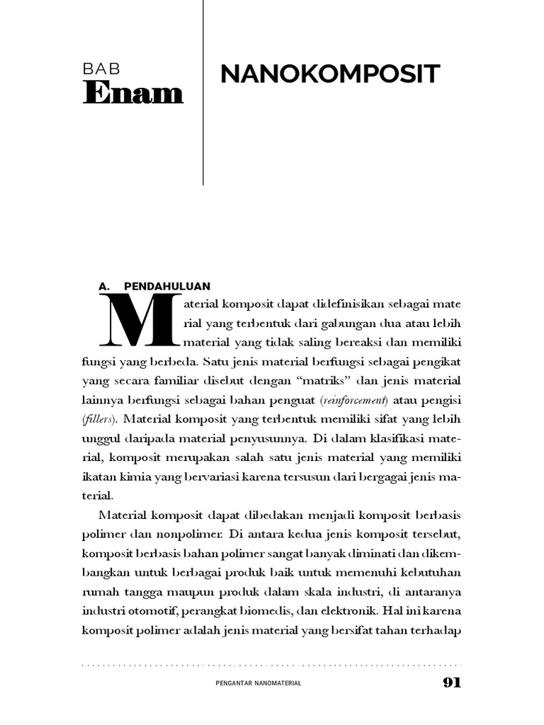 Definisi dan Klasifikasi Nanokomposit | PDF