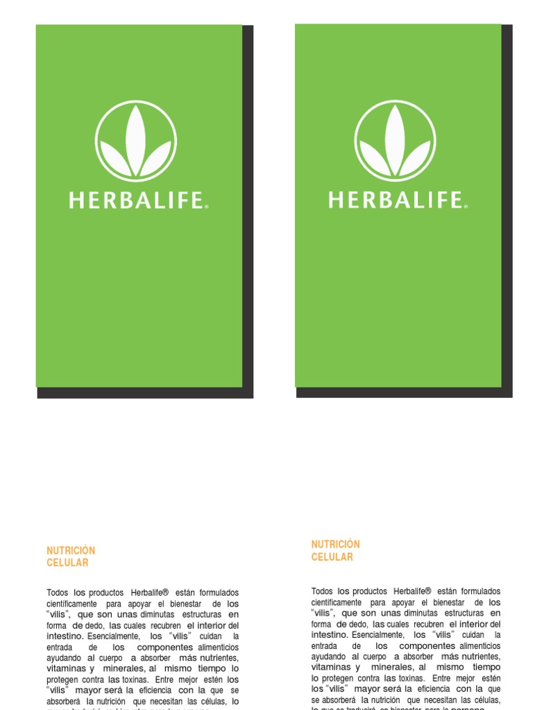 Guia de Productos Herbalife | PDF | Nutrición | Dieta y nutrición