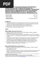 Hyper-CVAD/MA Protocol Overview | PDF | Lymphoma | Leukemia