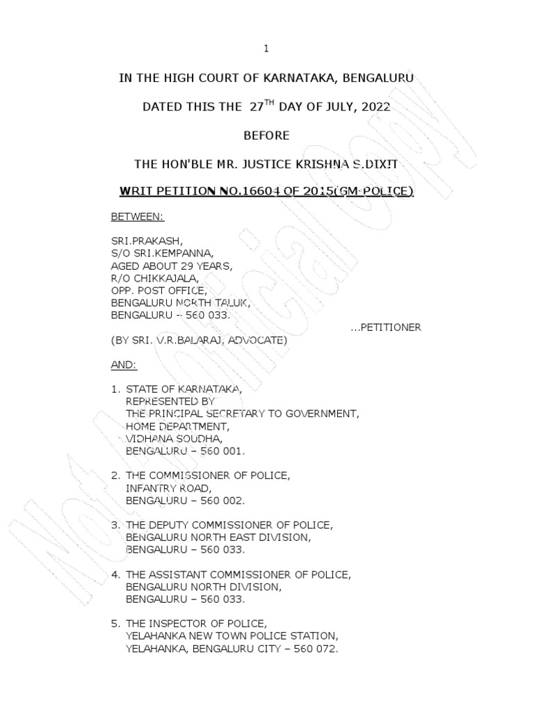 WP16604 15 27 07 2022 | PDF | Government | Common Law