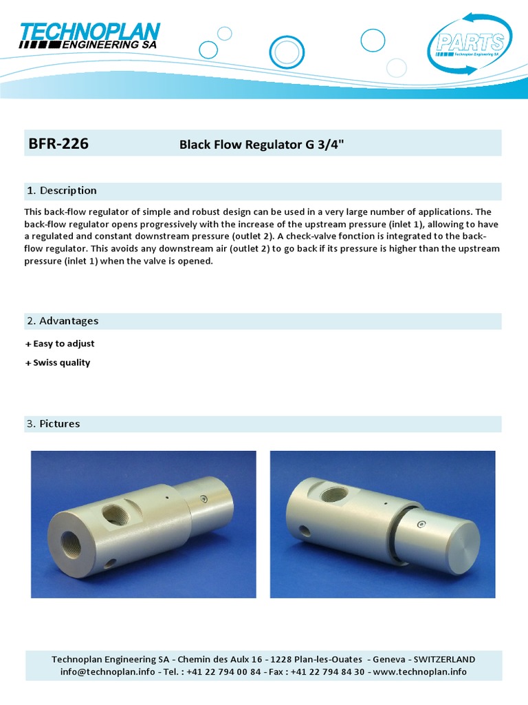 BFR 226 EN 3 Black Flow Regulator G 3 - 4 | PDF | Hydraulics | Machines