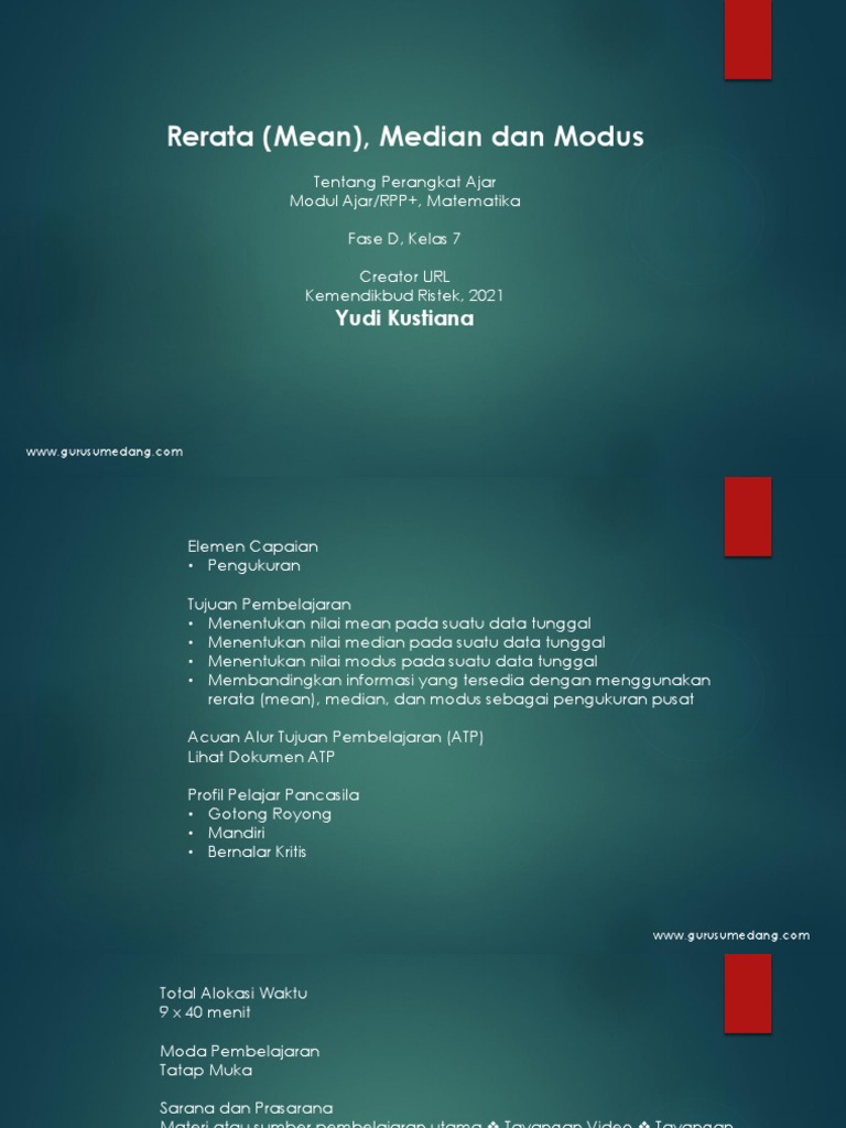 Mean Median Modus | PDF