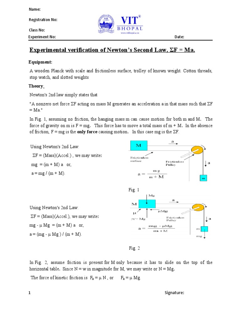 Newton Second Law | PDF | Mass | Force