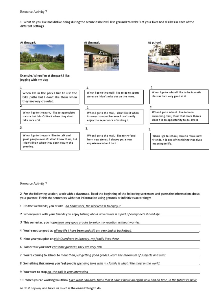 Activity 7 | PDF | Language Arts & Discipline | Self-Improvement