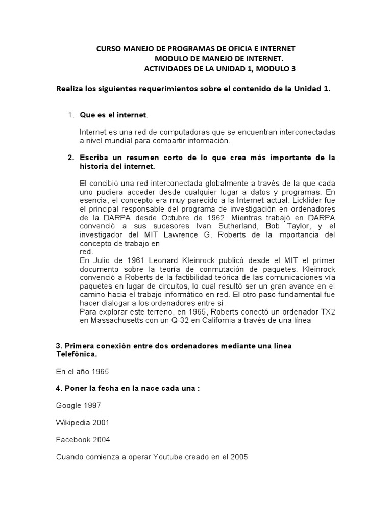 Módulo 3 Actividad 1 | PDF