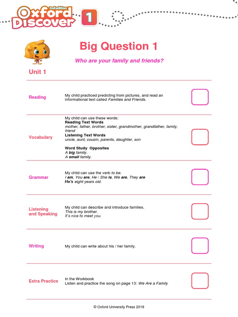 Od2e l1 Parent Guide | PDF | Vocabulary | Word